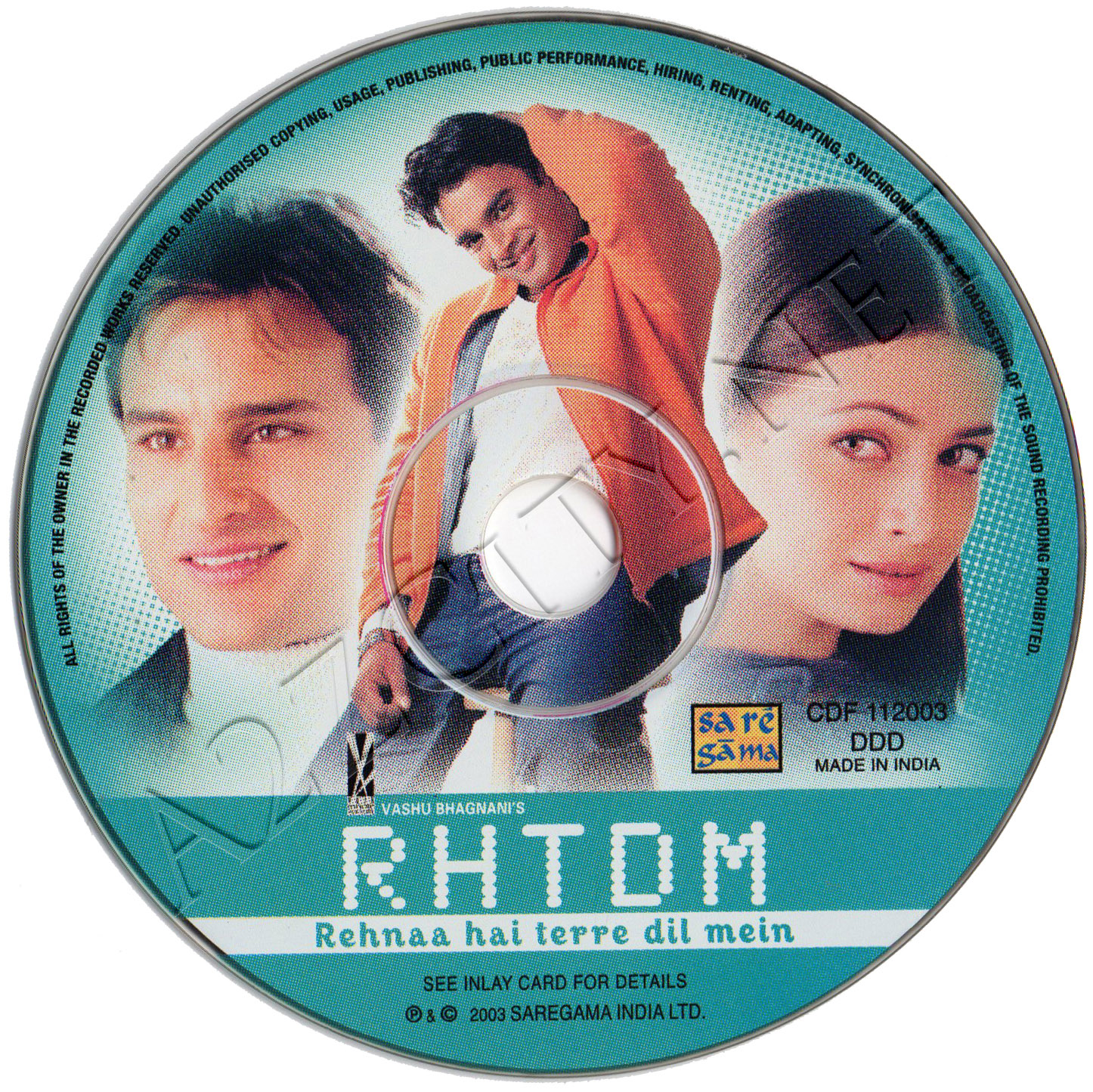 Rehnaa Hai Terre Dil Mein [2001 - FLAC] - A2zcity.Net
